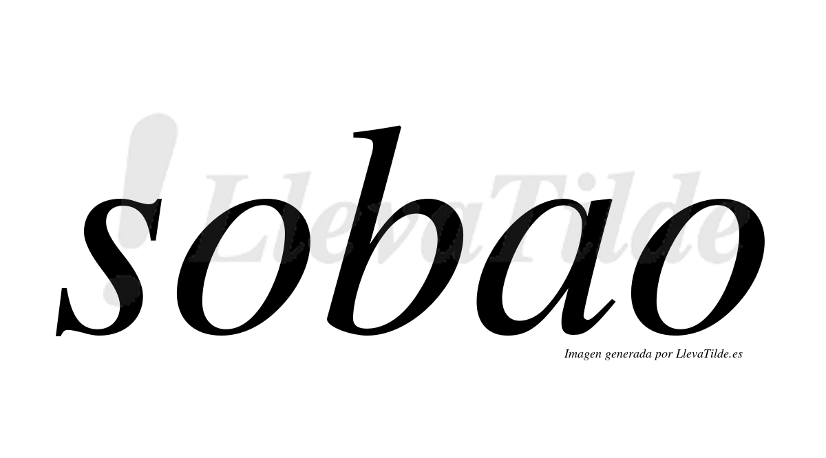 ¿Lleva tilde sobao? | LlevaTilde.es