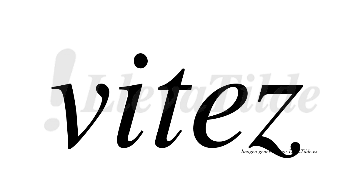 ¿Lleva tilde vitez? | LlevaTilde.es