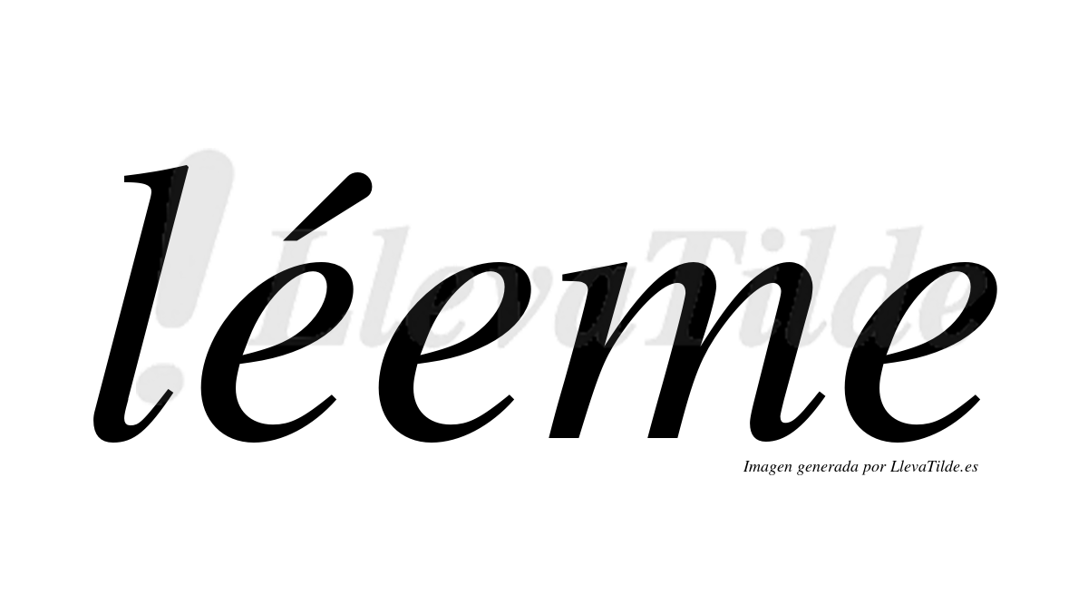 ¿Lleva tilde léeme? | LlevaTilde.es