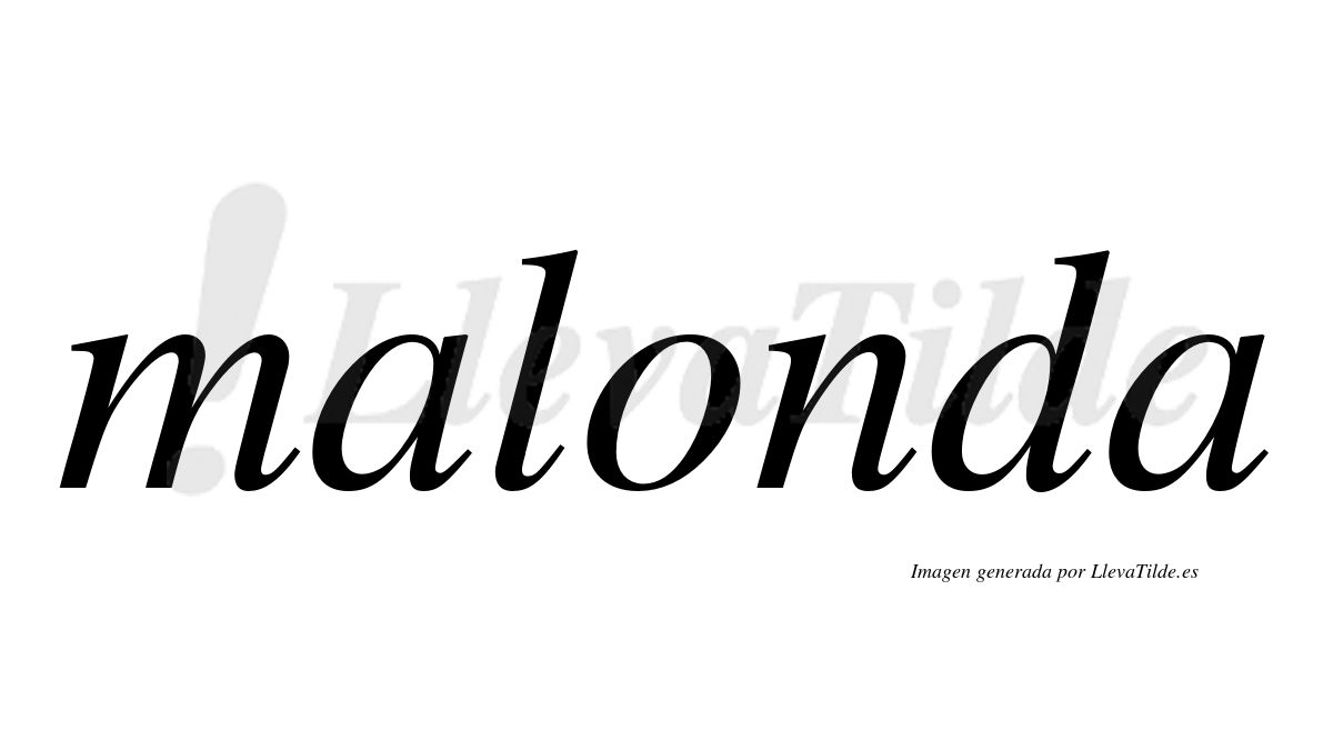 ¿Lleva tilde malonda? | LlevaTilde.es