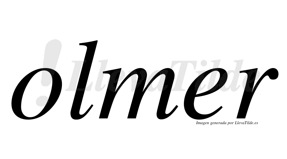 ¿Lleva tilde olmer? | LlevaTilde.es