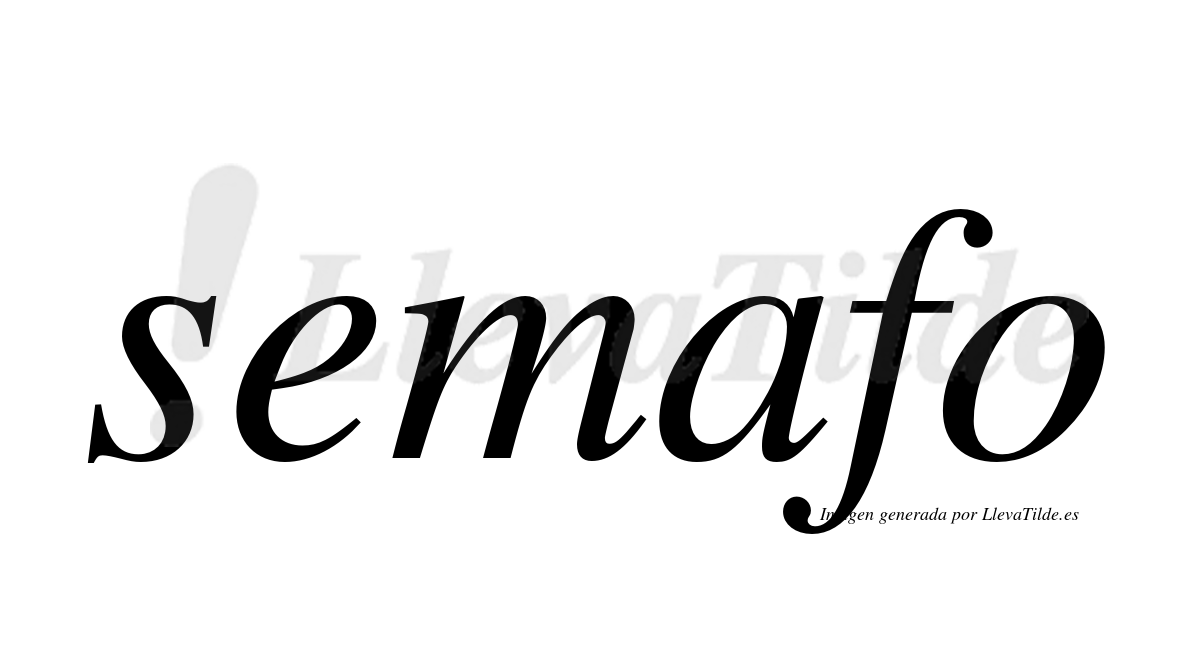 ¿Lleva tilde semafo? | LlevaTilde.es