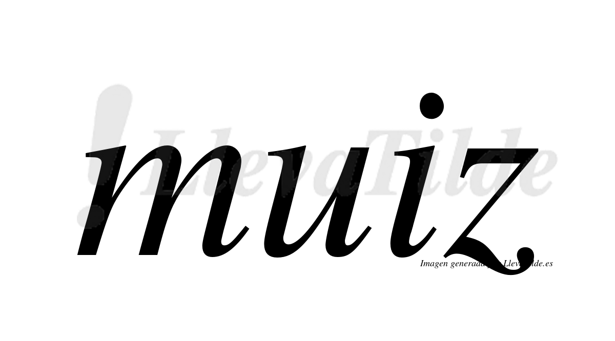 ¿Lleva tilde muiz? | LlevaTilde.es