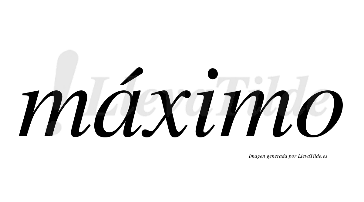 ¿Lleva tilde máximo? | LlevaTilde.es
