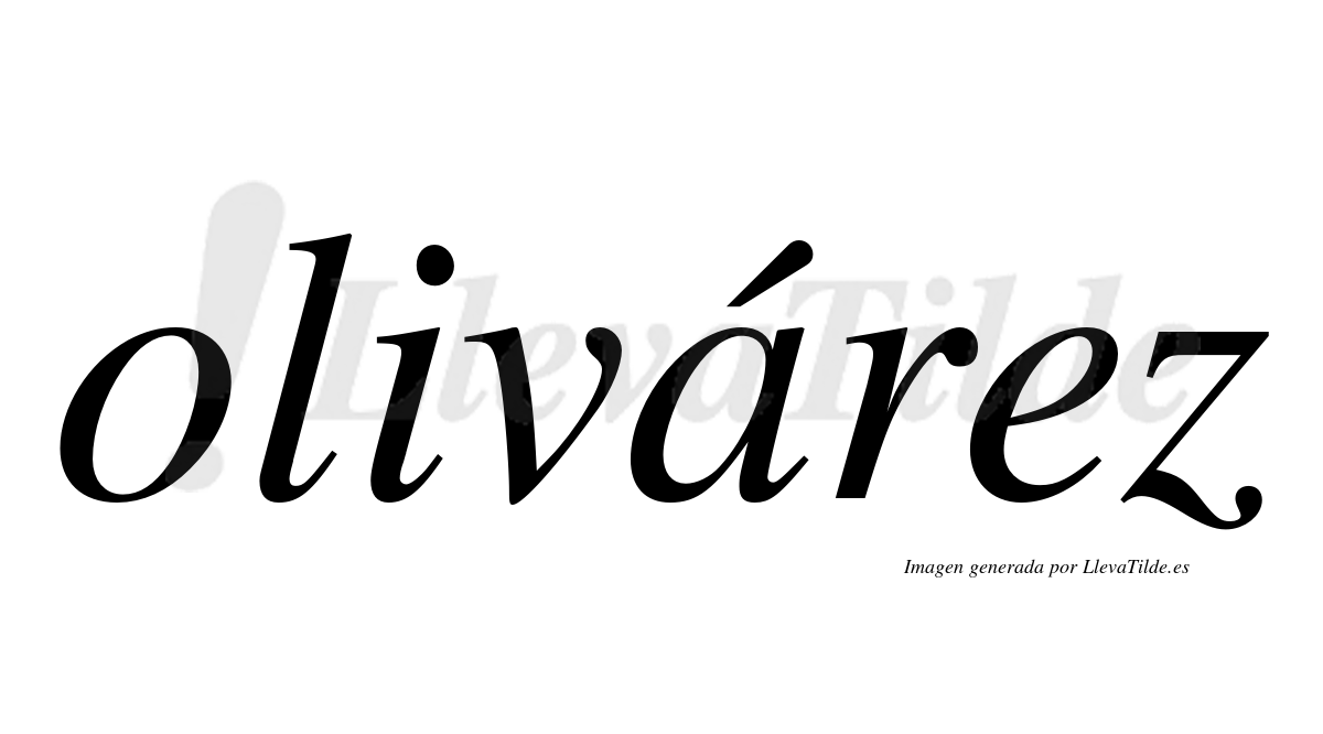 ¿Lleva tilde olivárez? | LlevaTilde.es