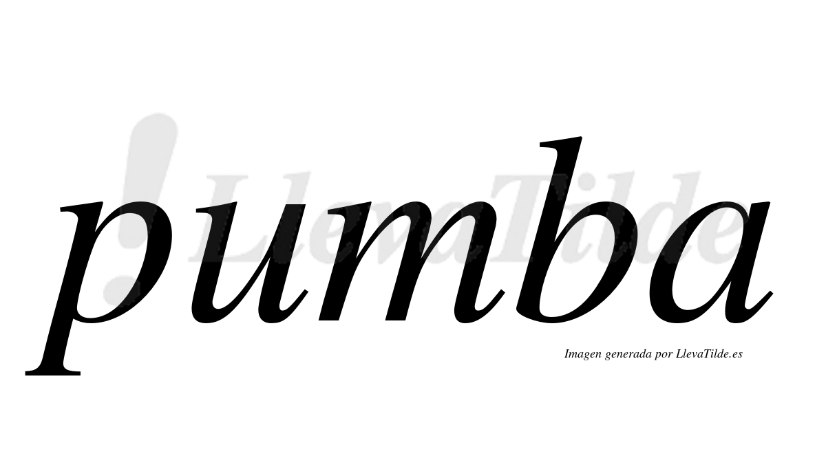 ¿Lleva tilde pumba? | LlevaTilde.es