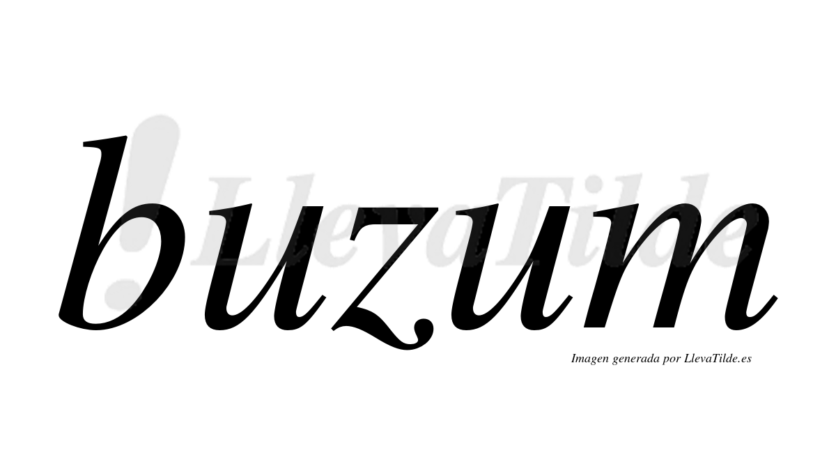 ¿Lleva tilde buzum? | LlevaTilde.es