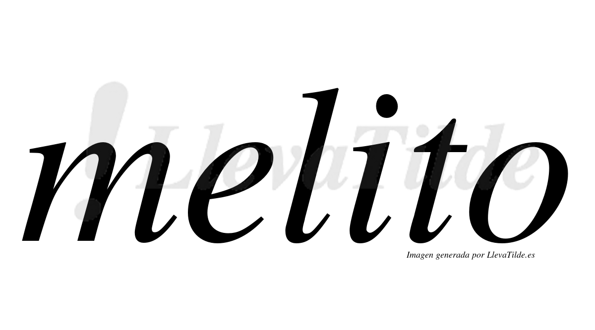¿Lleva tilde melito? | LlevaTilde.es