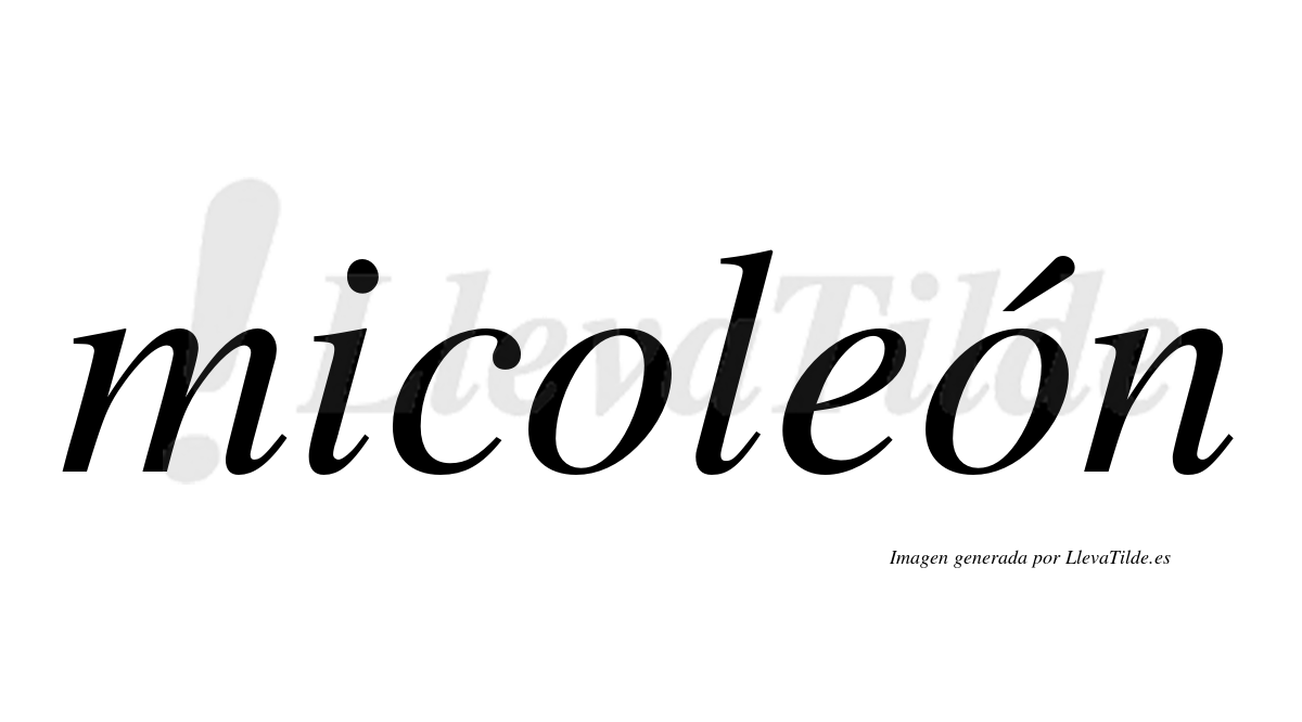 ¿Lleva tilde micoleón? | LlevaTilde.es