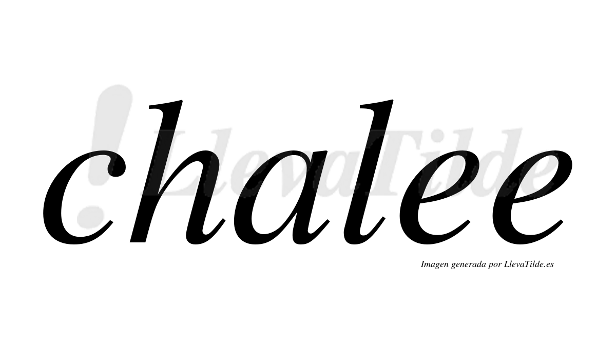 ¿Lleva tilde chalee? | LlevaTilde.es