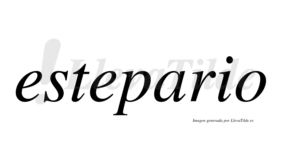 ¿Lleva tilde estepario? | LlevaTilde.es