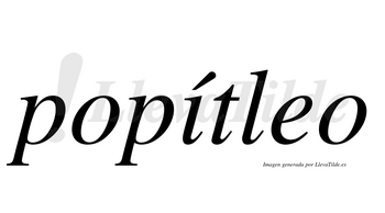 ¿Lleva tilde popítleo? | LlevaTilde.es