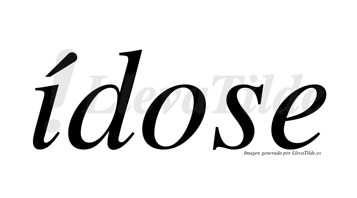 ¿Lleva tilde ídose? | LlevaTilde.es