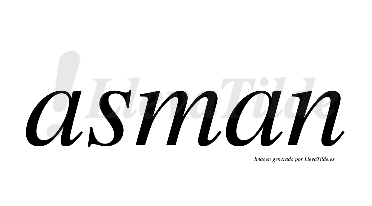 ¿Lleva tilde asman? | LlevaTilde.es