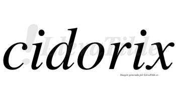 ¿Lleva tilde cidorix? | LlevaTilde.es