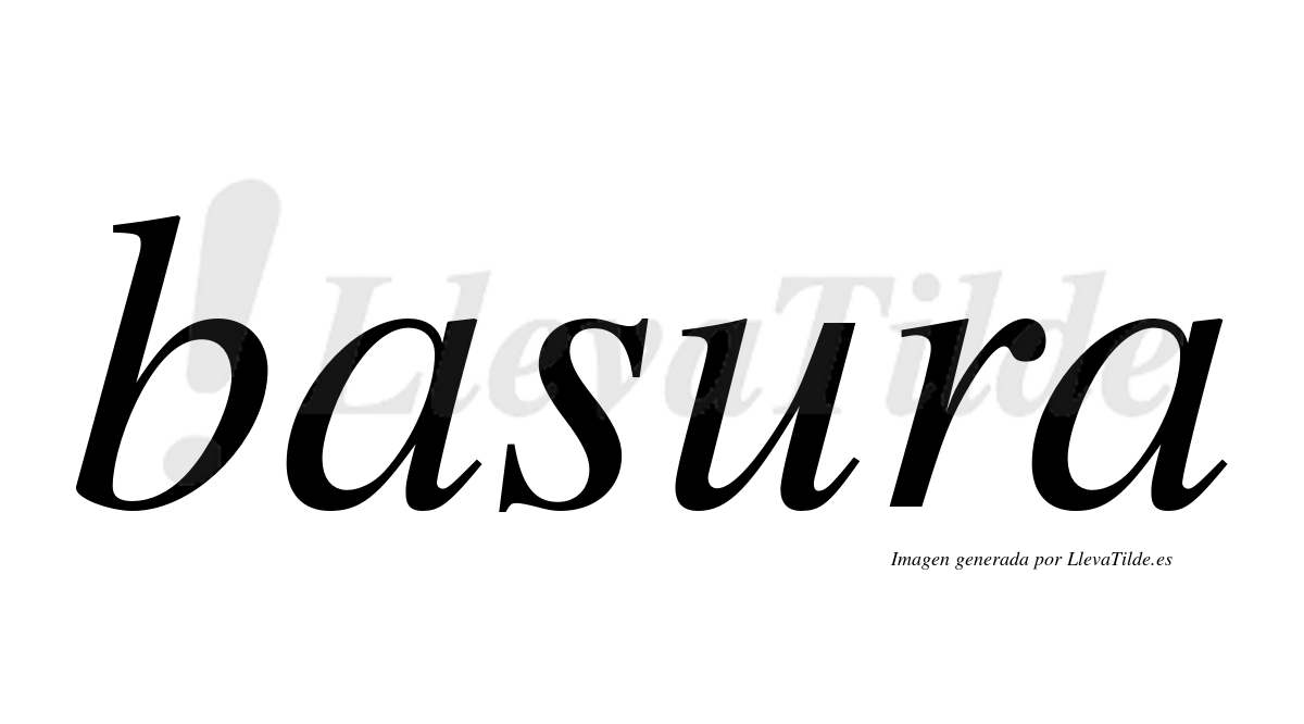 ¿Lleva tilde basura? | LlevaTilde.es