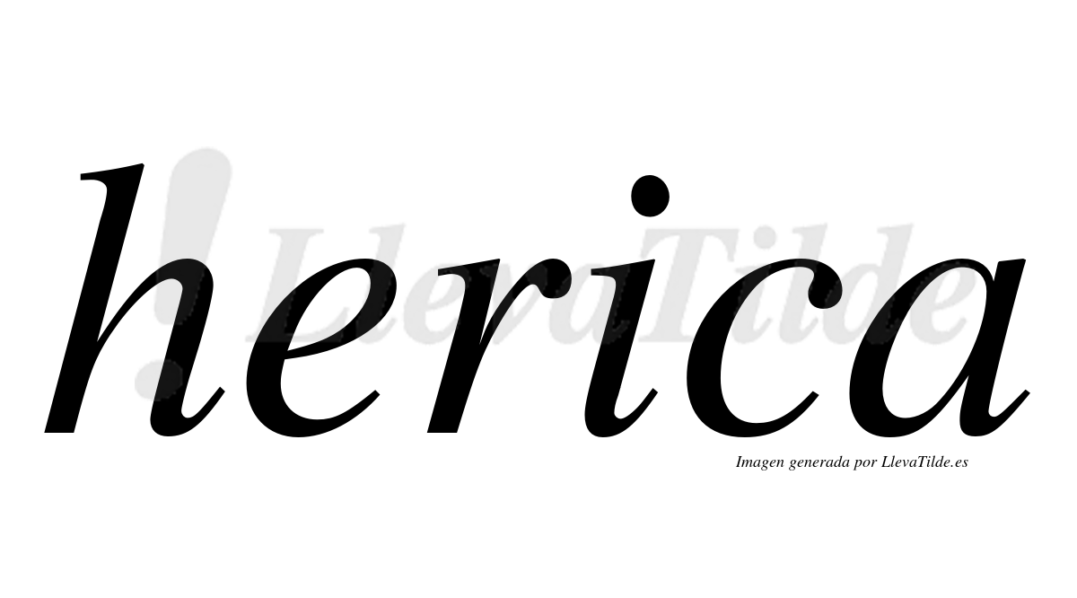 ¿Lleva tilde herica? | LlevaTilde.es