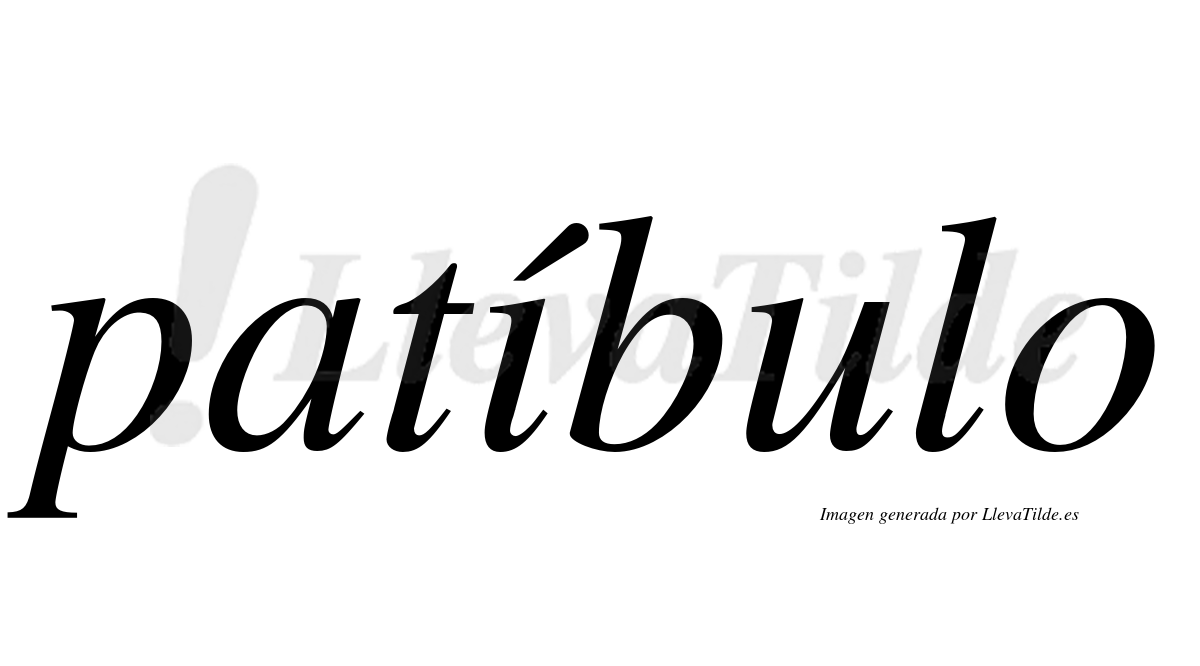 ¿Lleva tilde patíbulo? | LlevaTilde.es