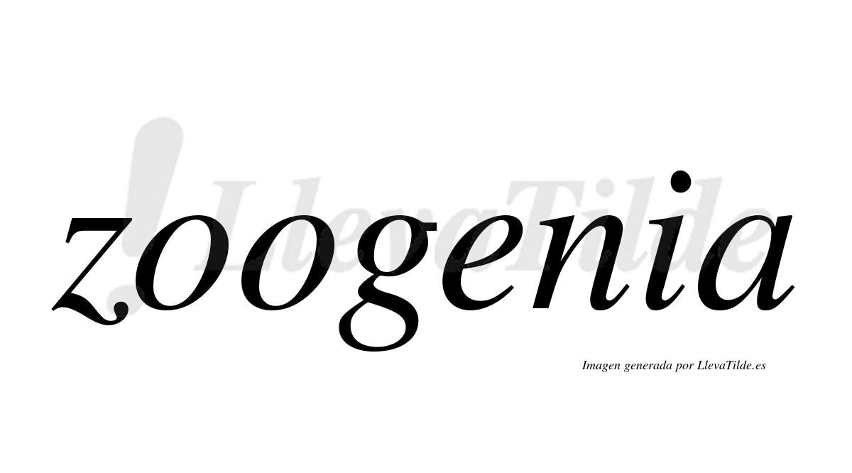 ¿Lleva tilde zoogenia? | LlevaTilde.es