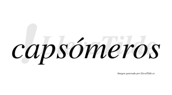 ¿Lleva tilde capsómeros? | LlevaTilde.es