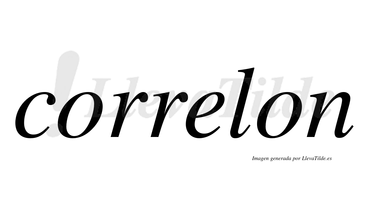 ¿Lleva tilde correlon? | LlevaTilde.es