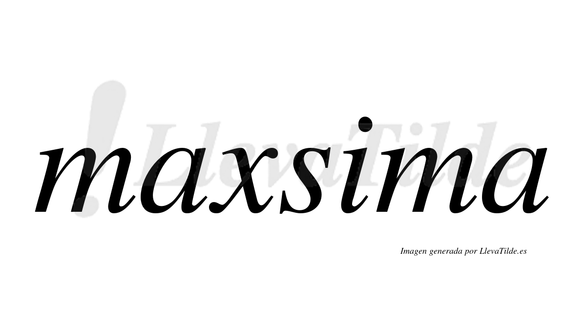 ¿Lleva tilde maxsima? | LlevaTilde.es