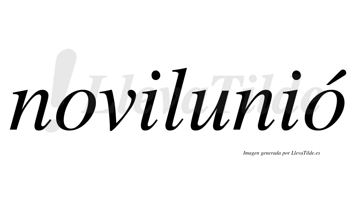 ¿Lleva tilde novilunió? | LlevaTilde.es