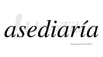 ¿Lleva tilde asediaría? | LlevaTilde.es