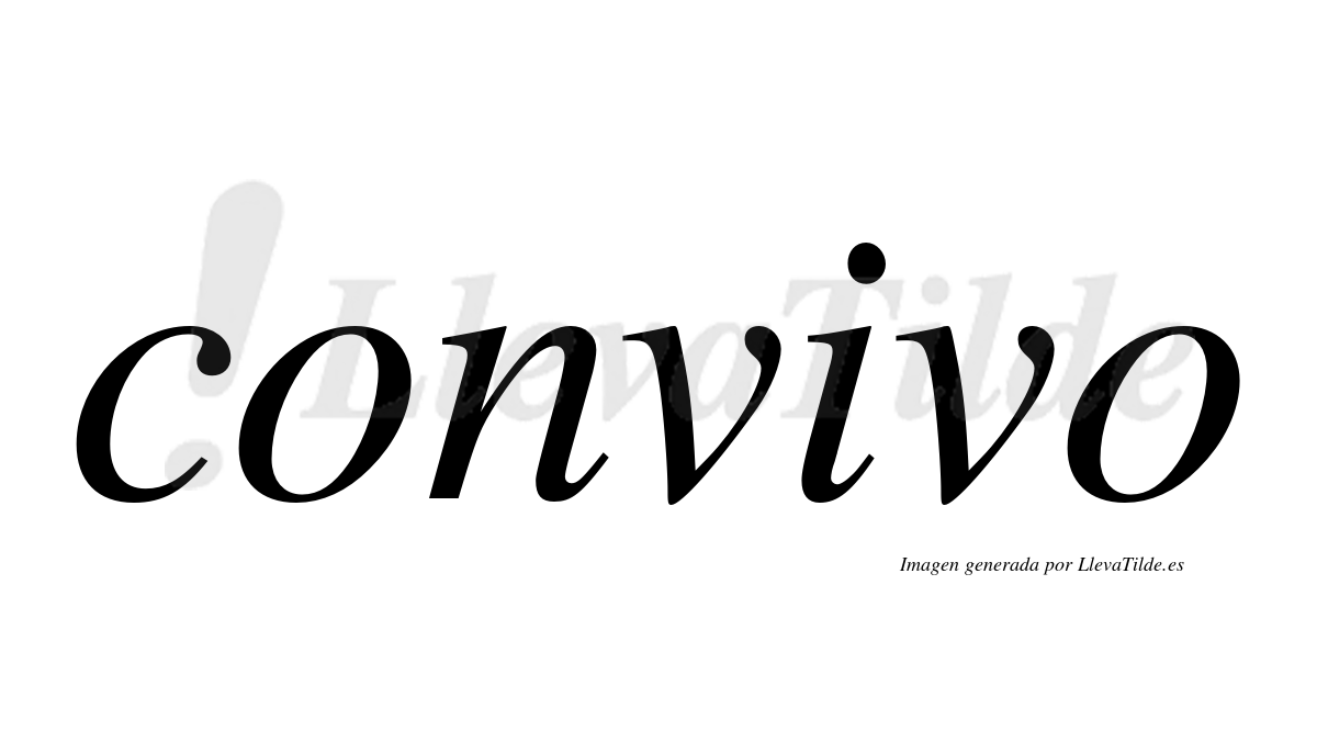 ¿Lleva tilde convivo? | LlevaTilde.es
