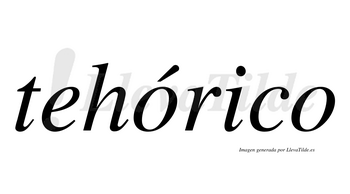 ¿Lleva tilde tehórico? | LlevaTilde.es