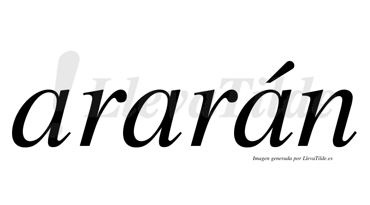 ¿Lleva tilde ararán? | LlevaTilde.es