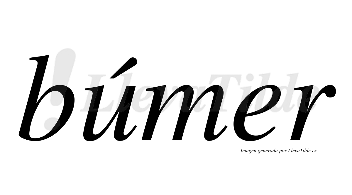 ¿Lleva tilde búmer? | LlevaTilde.es
