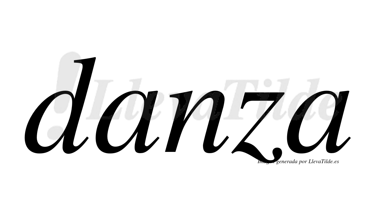 ¿Lleva tilde danza? | LlevaTilde.es