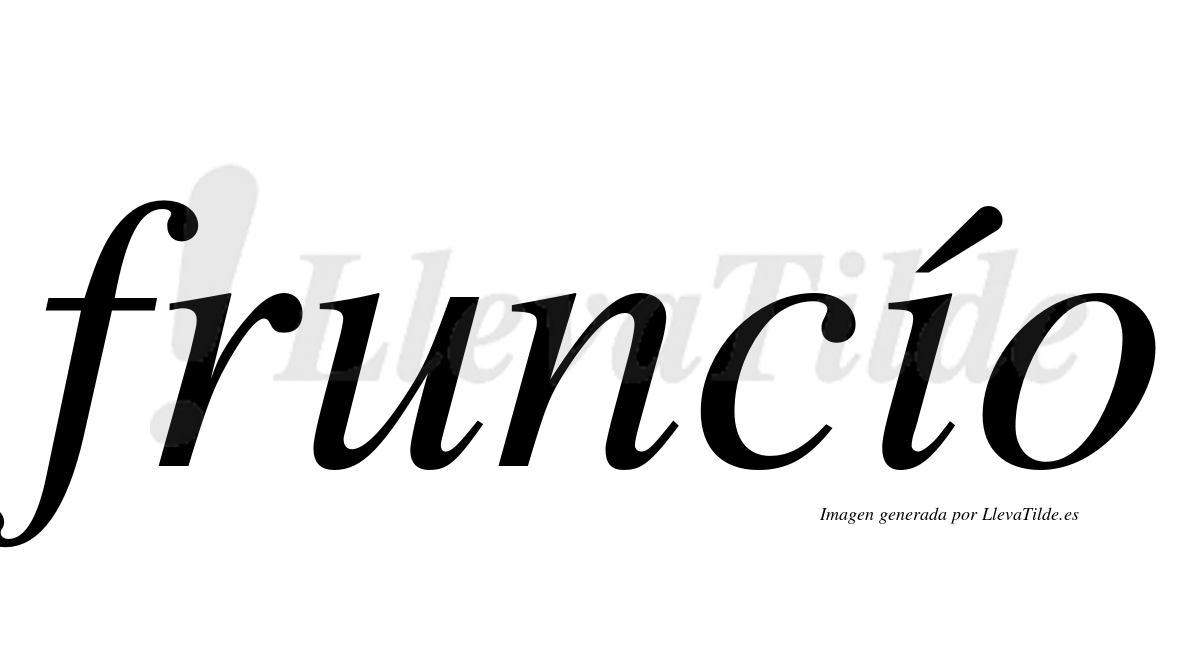 ¿Lleva tilde fruncío? | LlevaTilde.es