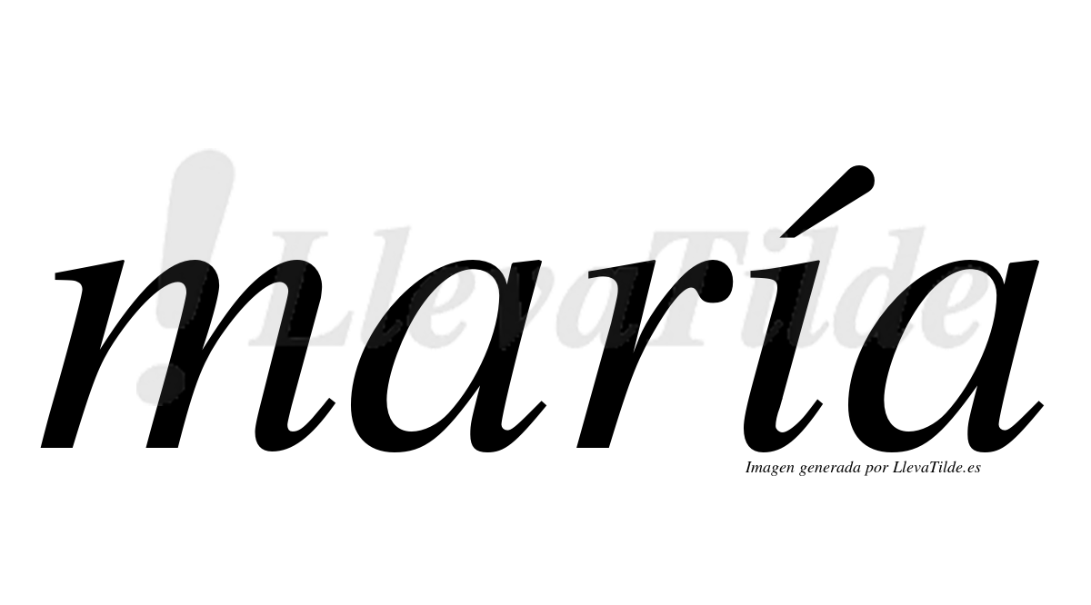 ¿Lleva tilde maría? | LlevaTilde.es
