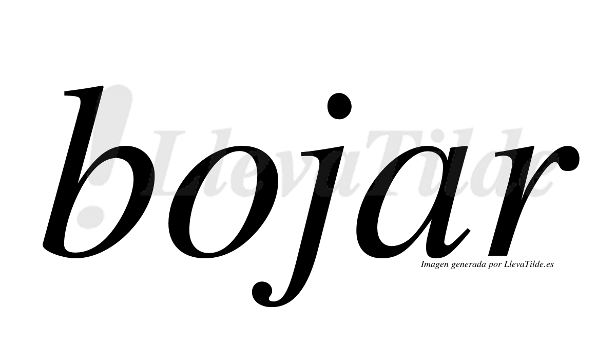 ¿Lleva tilde bojar? | LlevaTilde.es