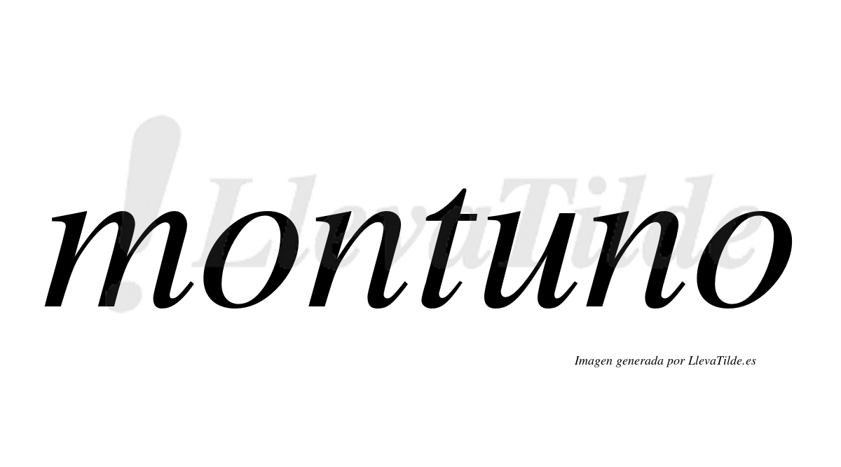 ¿Lleva tilde montuno? | LlevaTilde.es