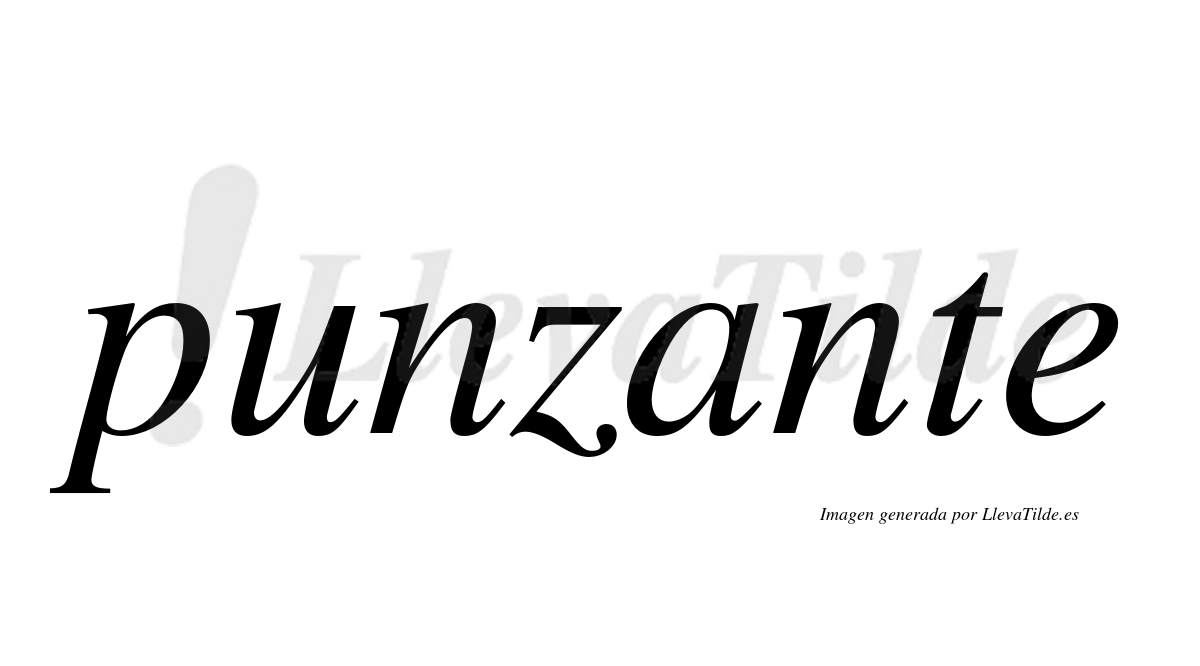 ¿Lleva tilde punzante? | LlevaTilde.es