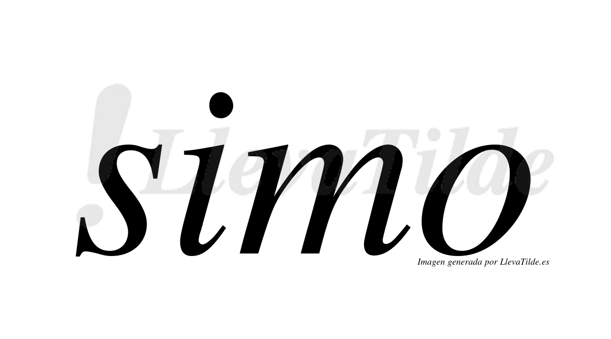 ¿Lleva tilde simo? | LlevaTilde.es