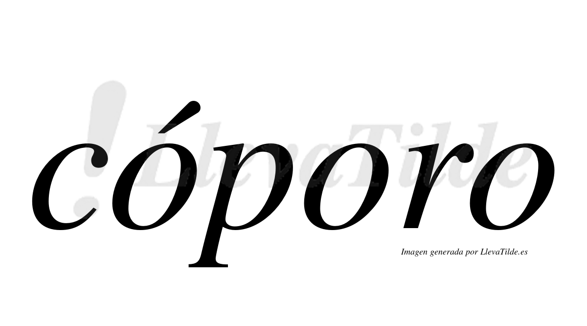 ¿Lleva tilde cóporo? | LlevaTilde.es