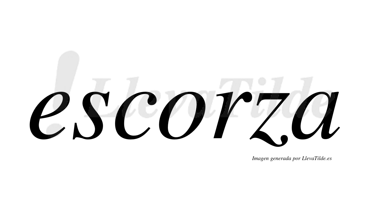 ¿Lleva tilde escorza? | LlevaTilde.es