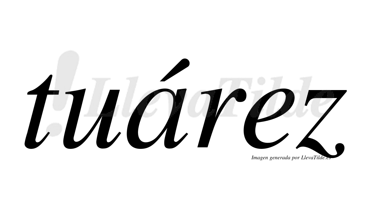 ¿Lleva tilde tuárez? | LlevaTilde.es
