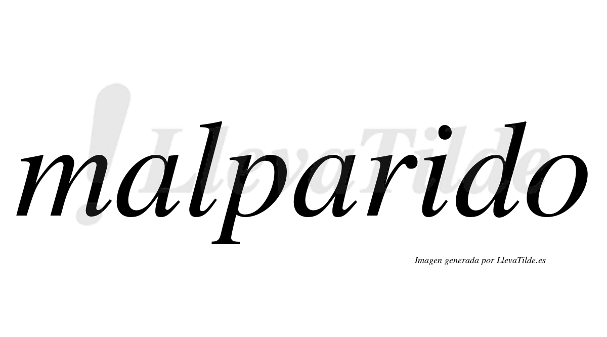 ¿Lleva tilde malparido? | LlevaTilde.es