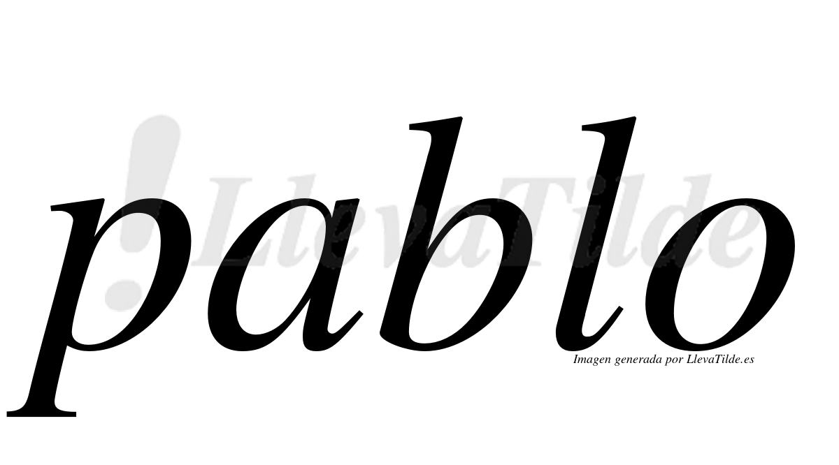 ¿Lleva tilde pablo? | LlevaTilde.es