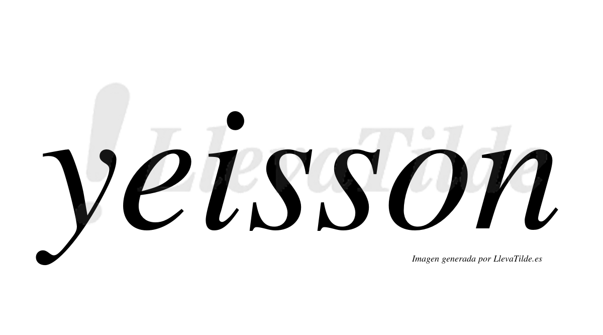 ¿Lleva tilde yeisson? | LlevaTilde.es