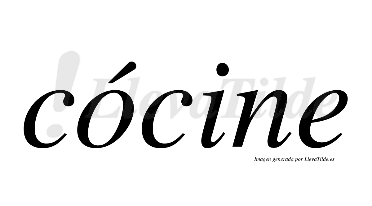 ¿Lleva tilde cócine? | LlevaTilde.es