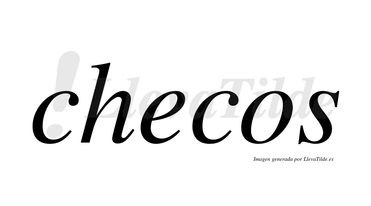 ¿Lleva tilde checos? | LlevaTilde.es