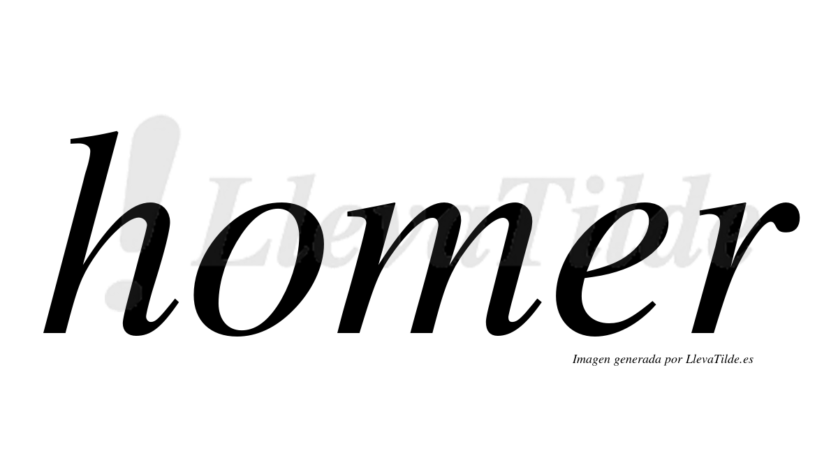 ¿Lleva tilde homer? | LlevaTilde.es