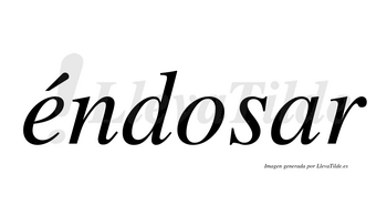 ¿Lleva tilde éndosar? | LlevaTilde.es