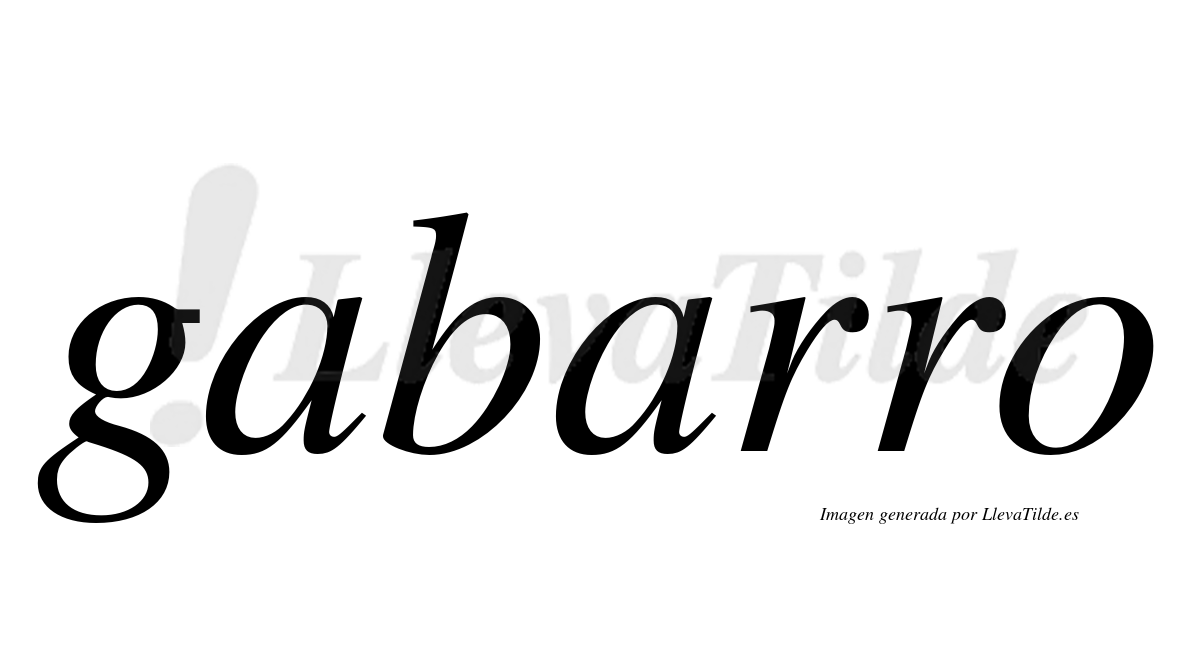 ¿Lleva tilde gabarro? | LlevaTilde.es